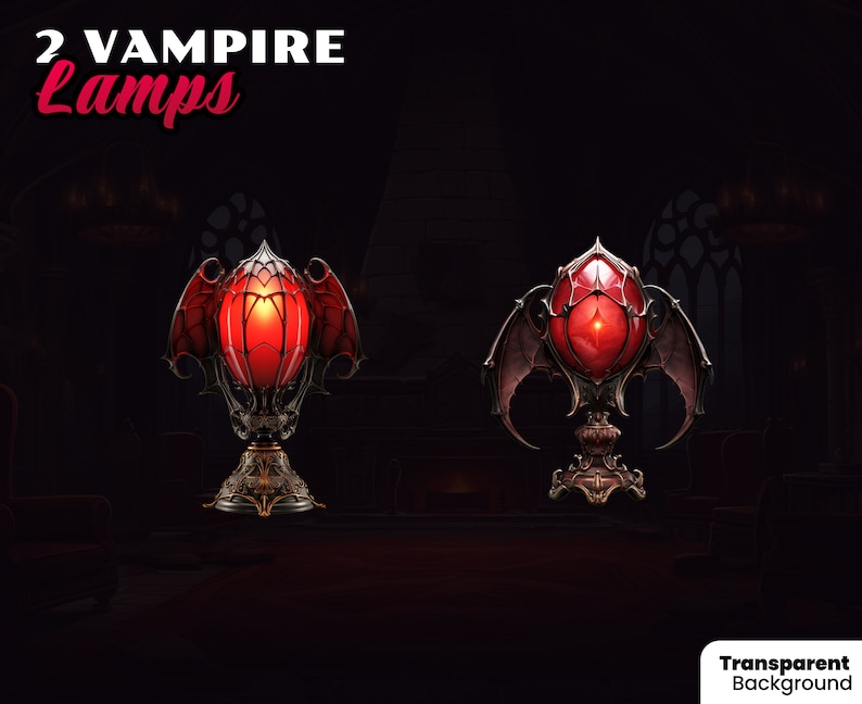 VTUBER VAMPIRE KIT - Stream Assets - Dracula / Vampire / Blood - Full ...