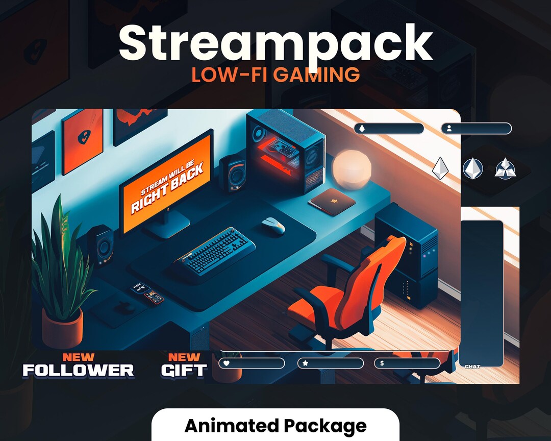 STREAM PACK - Low-fi Gaming - 1920x1080px - Animated Perfect Loop ...