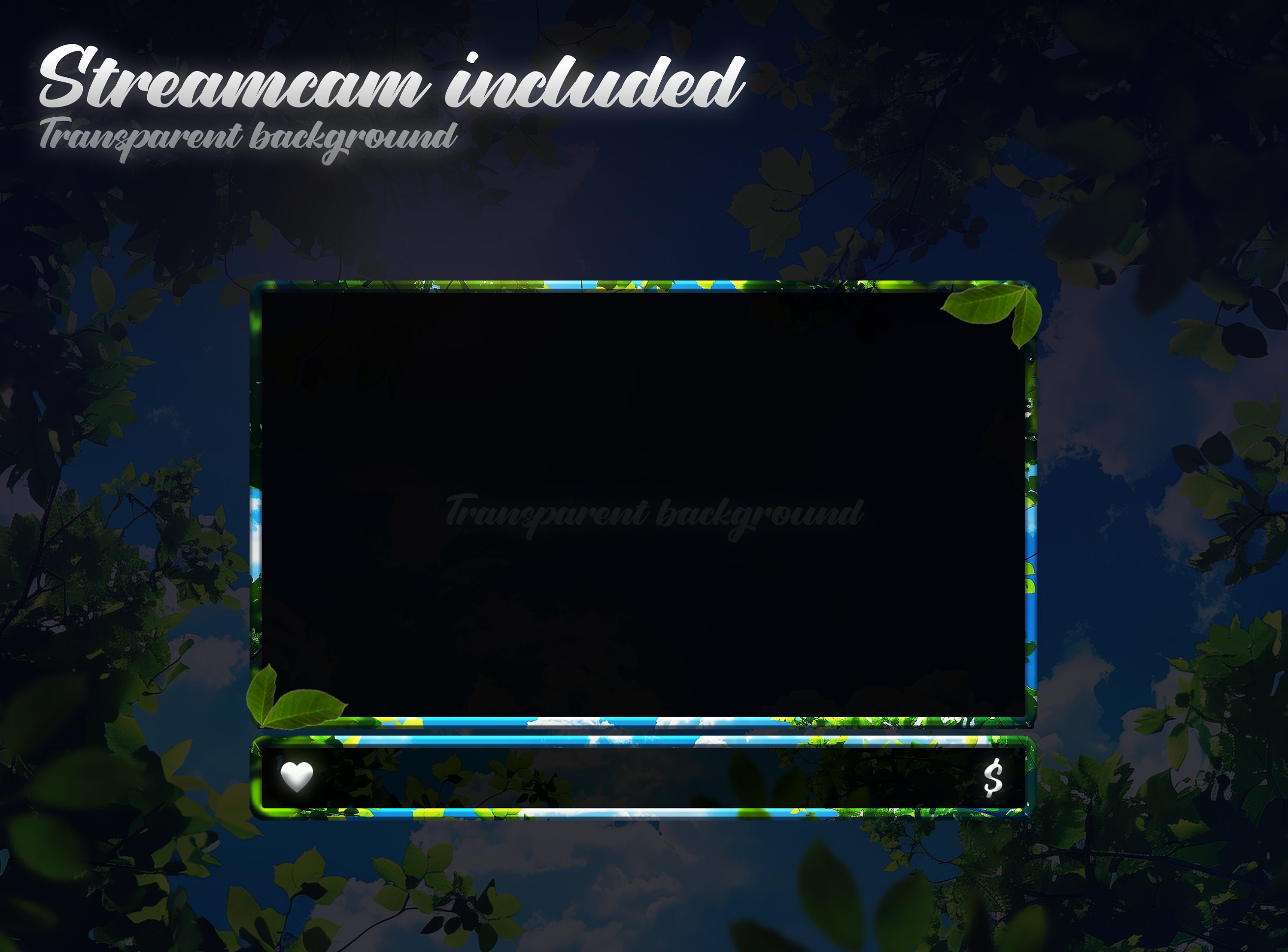 Forest Stream Overlay Package – Animated Twitch Screens, Panels ...