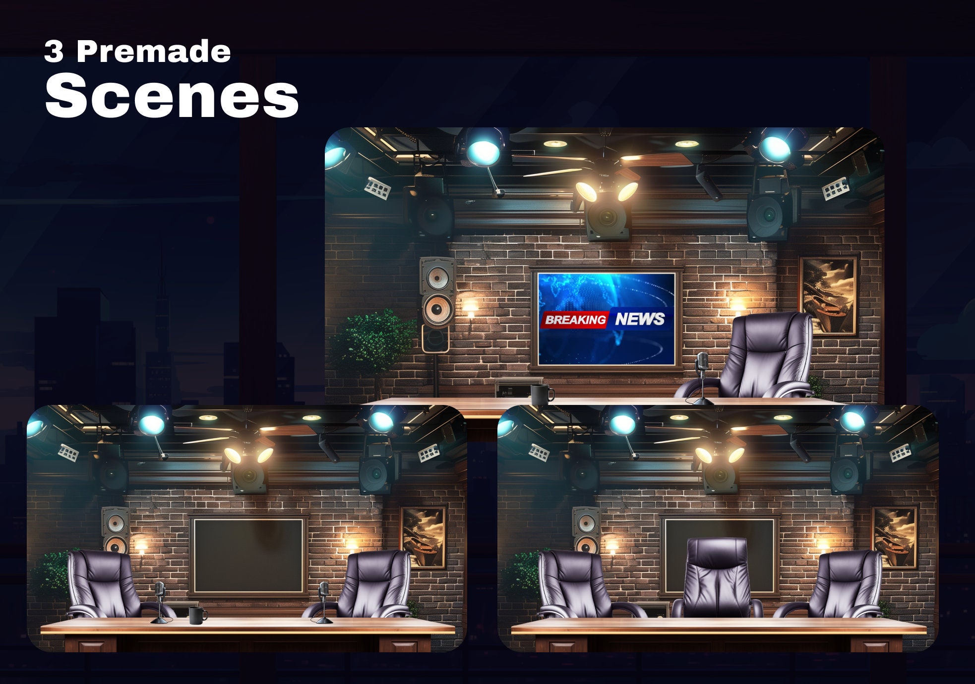 Late-night TALK SHOW - Stream Kit - for Twitch and Youtube - VTUBER Kit ...