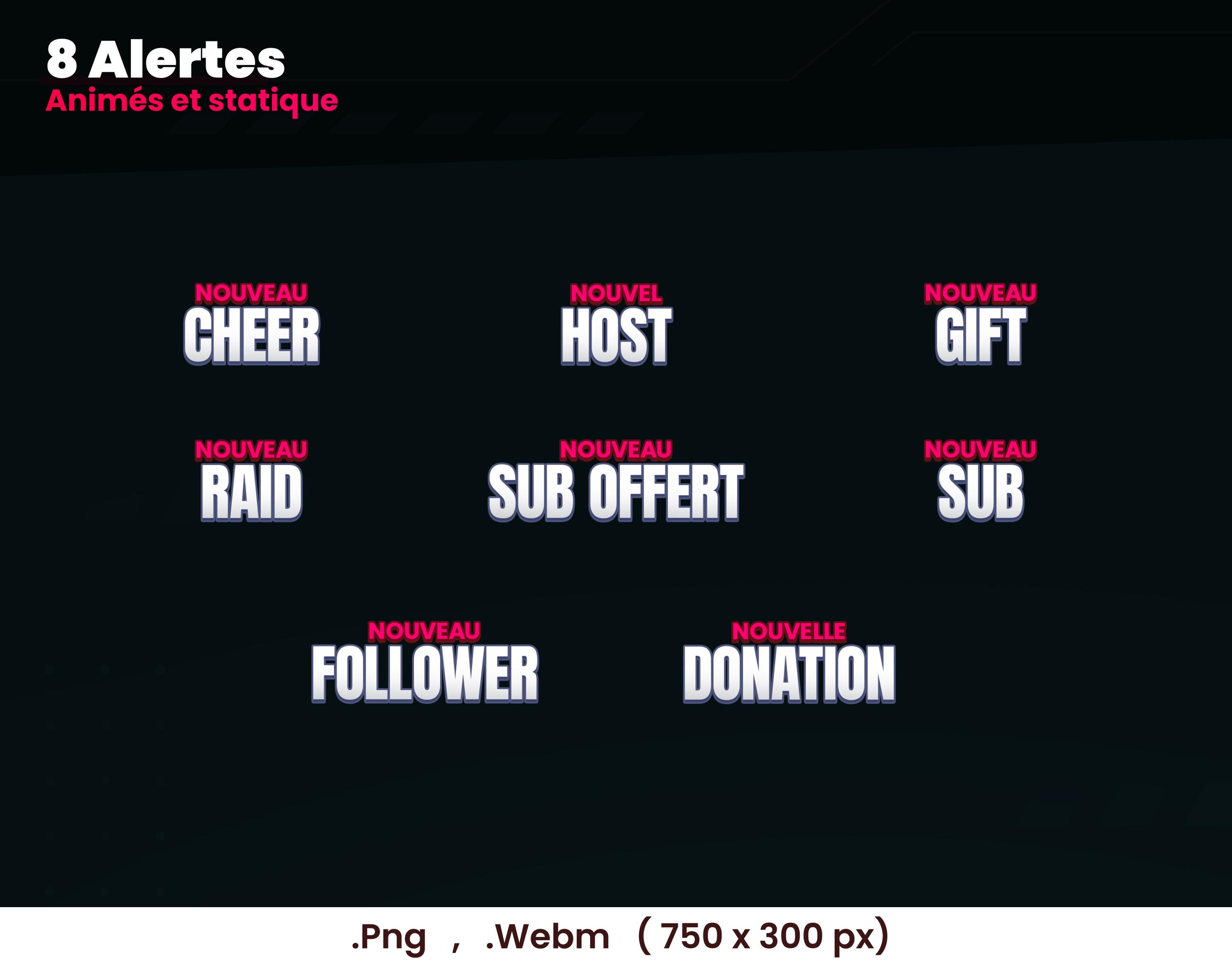 Red High-tech Stream Overlay Package – Animated Screens, Alerts ...