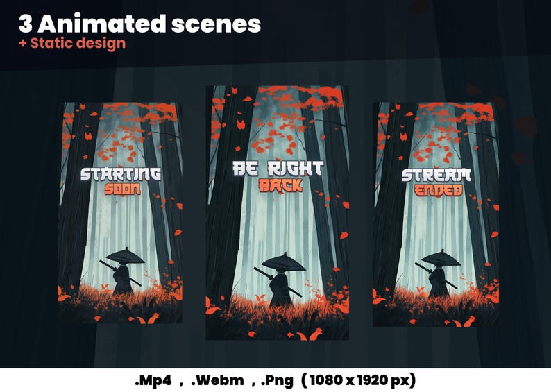 TIKTOK STREAMPACK - Samurai - Overlays, Scenes, Alerts and More ...