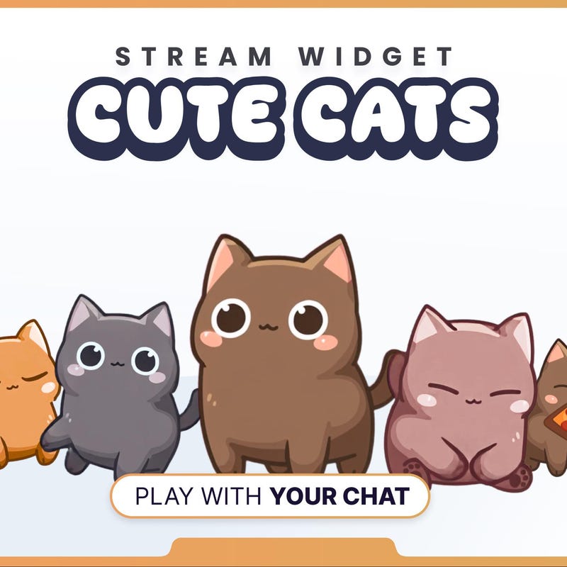 Cat Widgets Twitch - Etsy