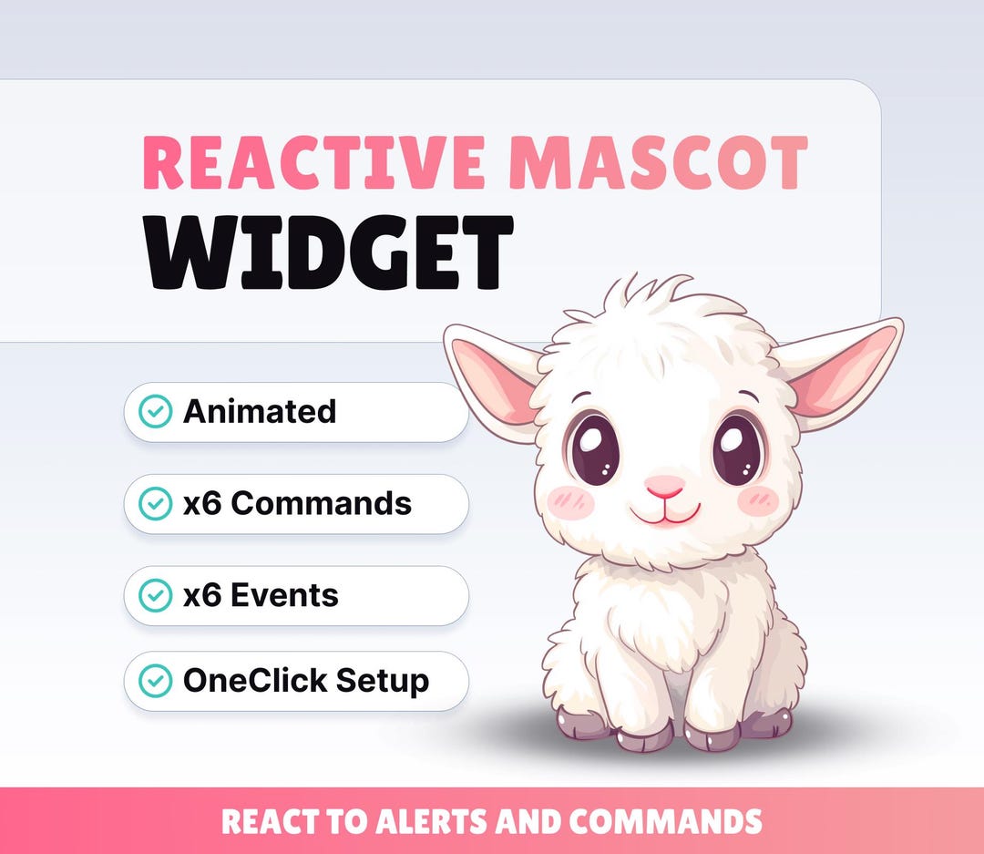 REACTIVE STREAM PET - Sheep - Twitch Widget - Hd Files - Instant ...