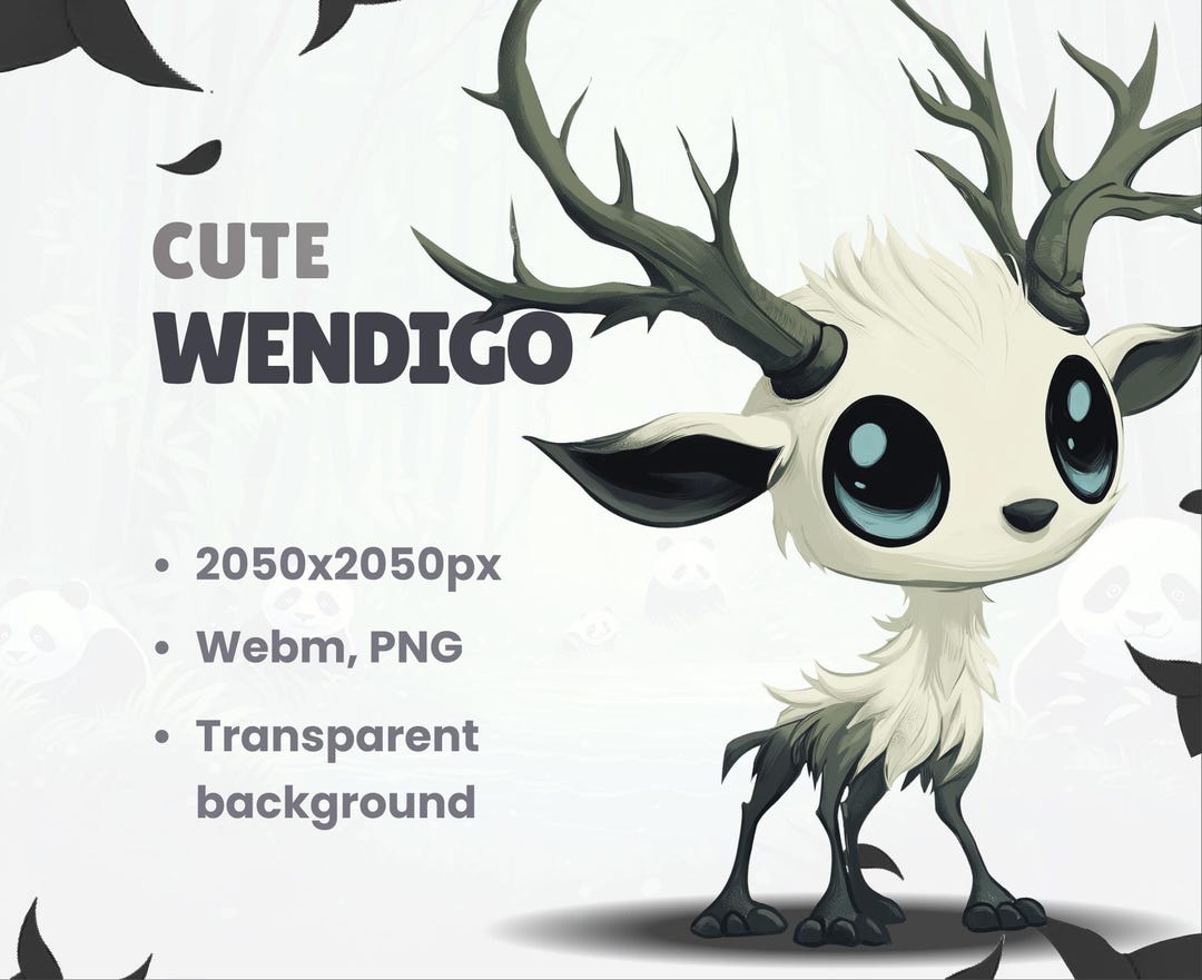 STREAM PET - Cute Wendigo - Animated Perfect Loop - Transparent ...