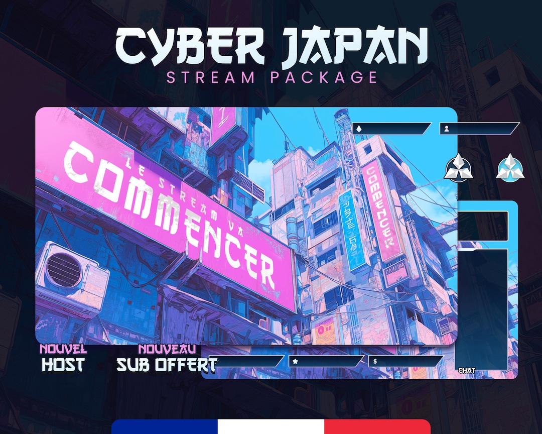 STREAMPACK - Cyber Japan - Pack De Stream Animé - 1920x1080px ...