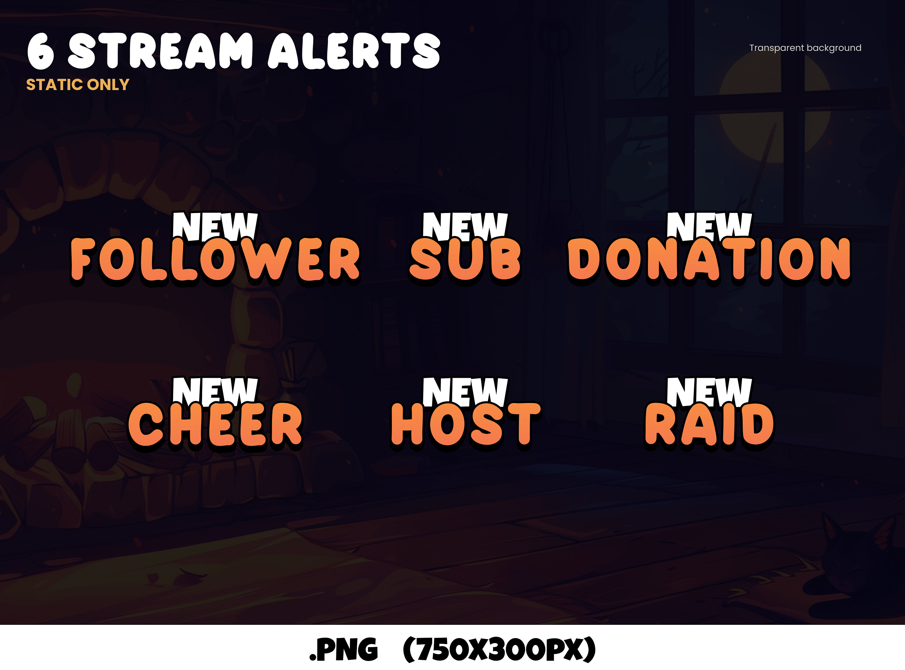 ANIMATED TWITCH OVERLAYS Sleeping Cute Cat Animated Twitch Assets Cozi ...