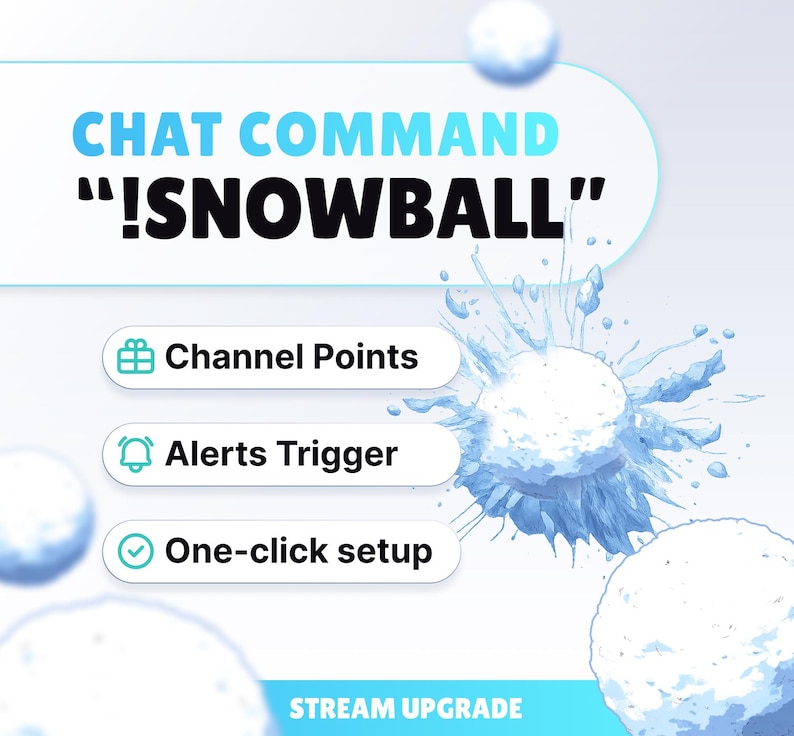 STREAM WIDGET - Snowball - Chat Command for Twitch and Youtube ...
