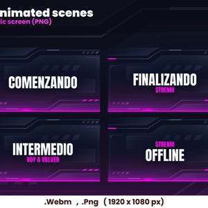 STREAMPACK - Technologìa - 1920x1080 - Spanish - Overlays, Screens ...