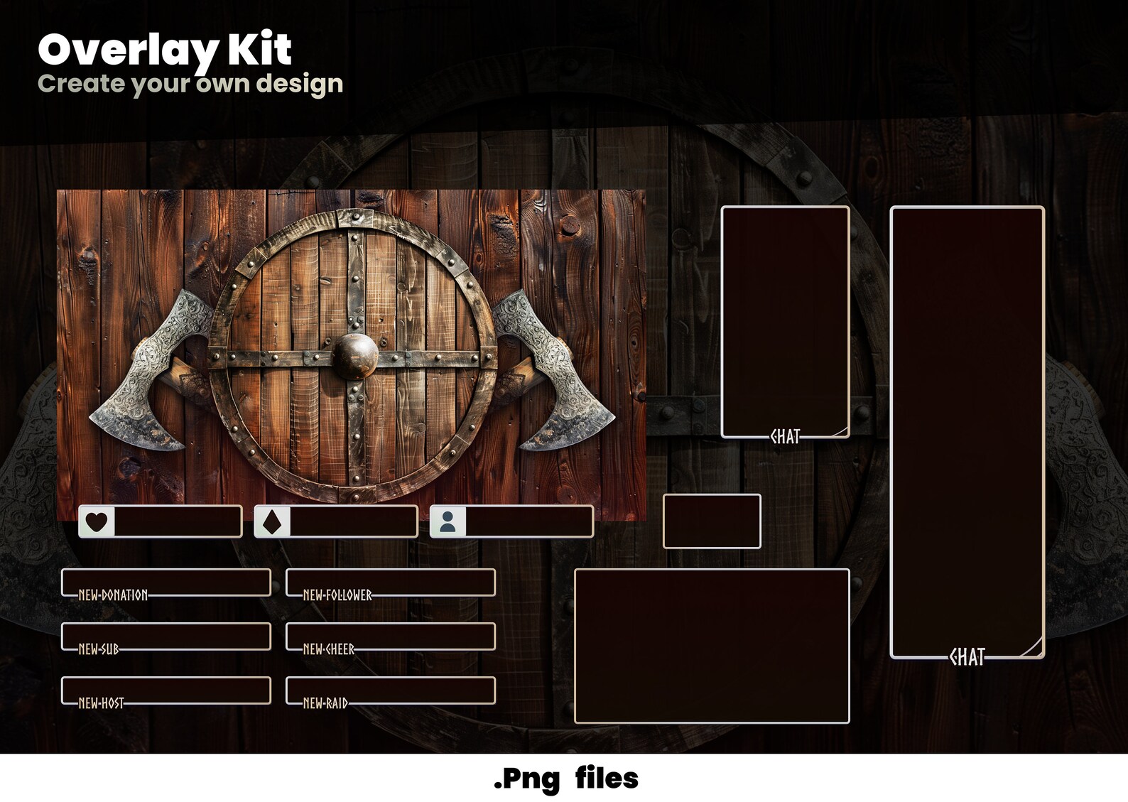 Viking Valhalla Animated Twitch Stream Overlay Package (instant ...
