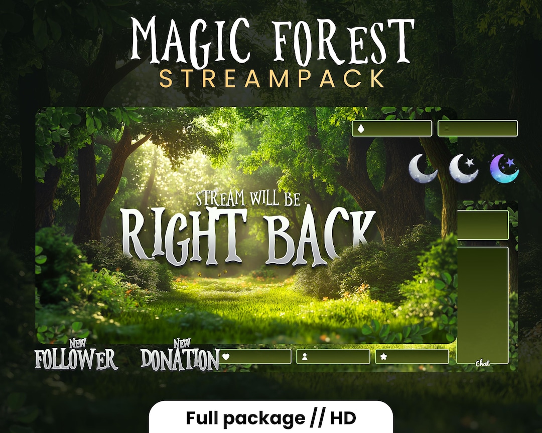 MAGIC FOREST Stream Package | 1920x1080px | Full Stream Package ...