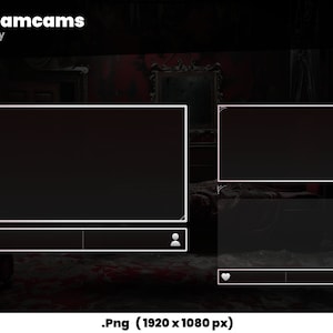HORROR ROOM Twitch Stream Package - Animated Streampack - Black and Red ...