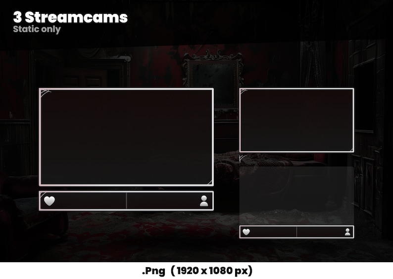 HORROR ROOM Twitch Stream Package - Animated Streampack - Black and Red ...