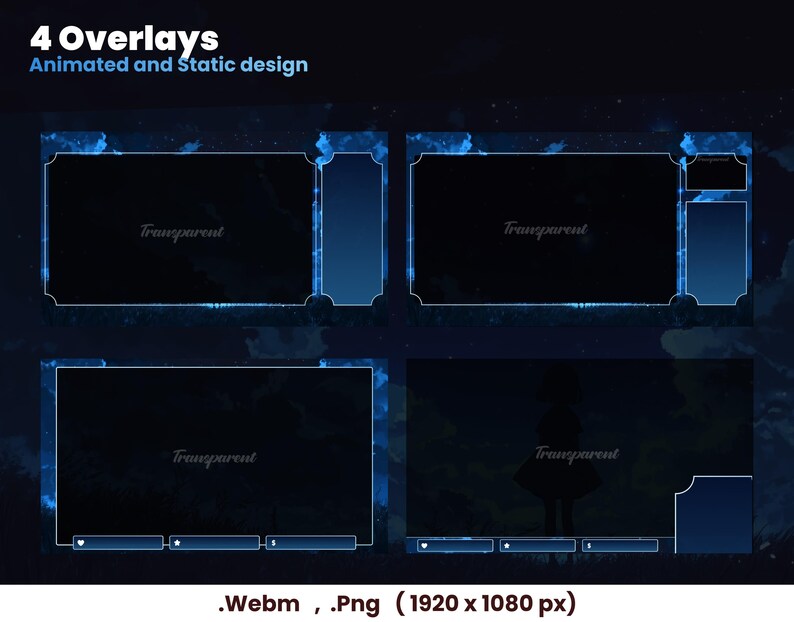 Streampack "cute Anime Girl" | Animated Twitch Stream Package ...