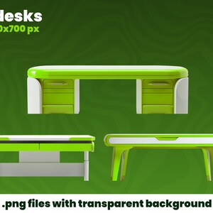 VTUBER KIT - Green Gaming Room - Chairs, Desk, Mics and More! Stream ...