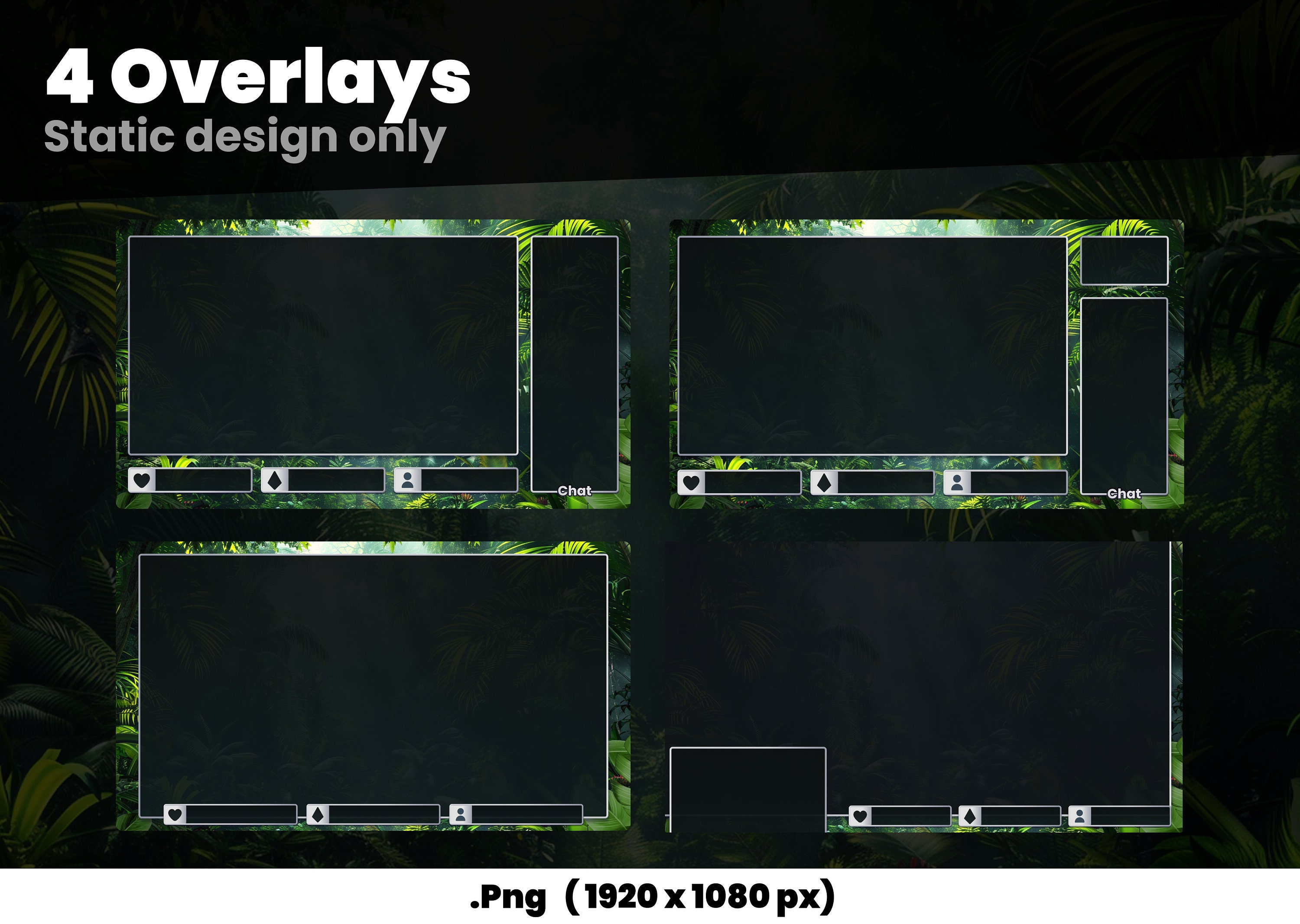 LOW-FI JUNGLE Twitch Streampack - Animated Screens - Amazonia Nature ...