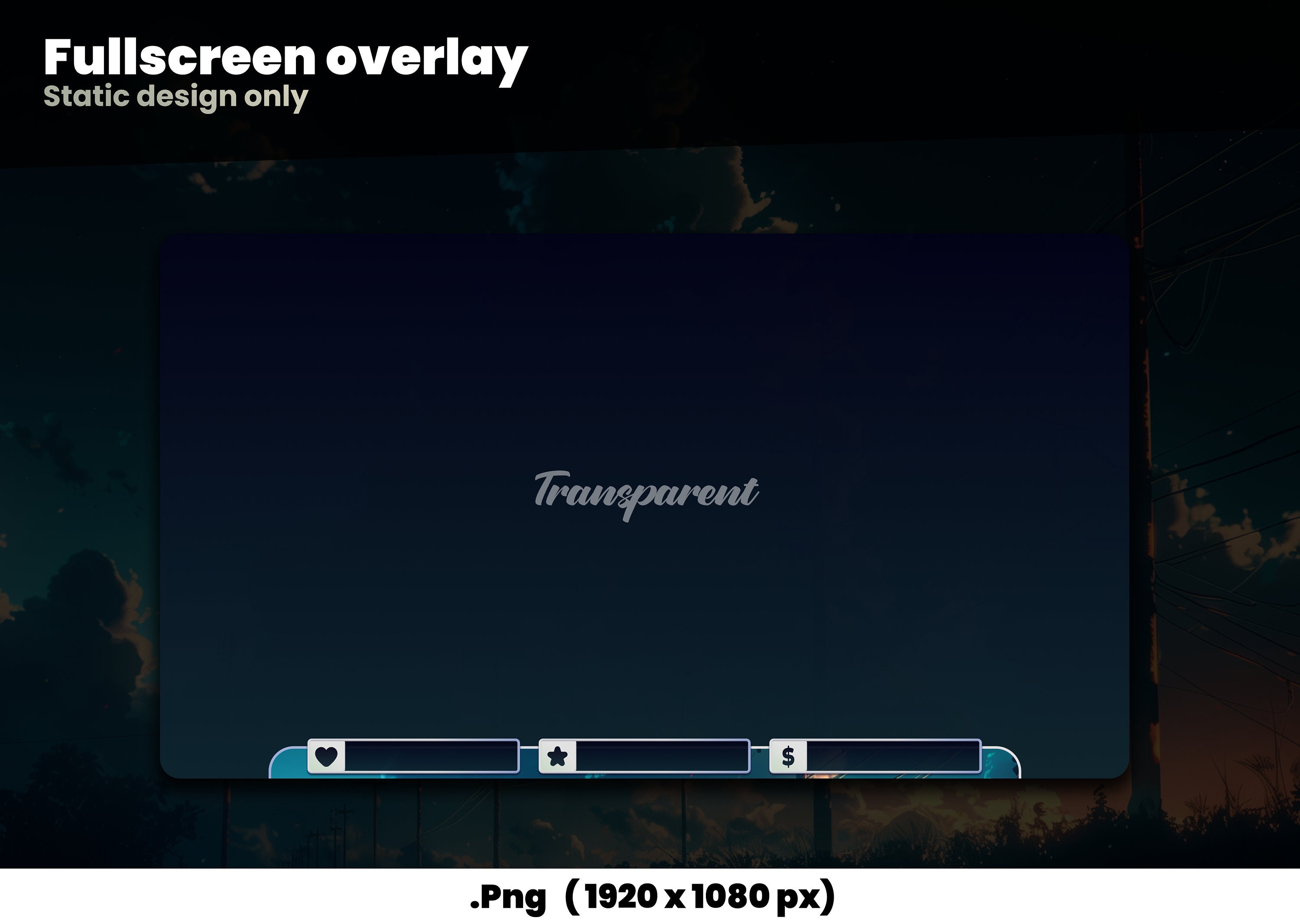 LOW-FI NIGHT Stream Package - Twitch Overlays Kit - Animated - Cute ...