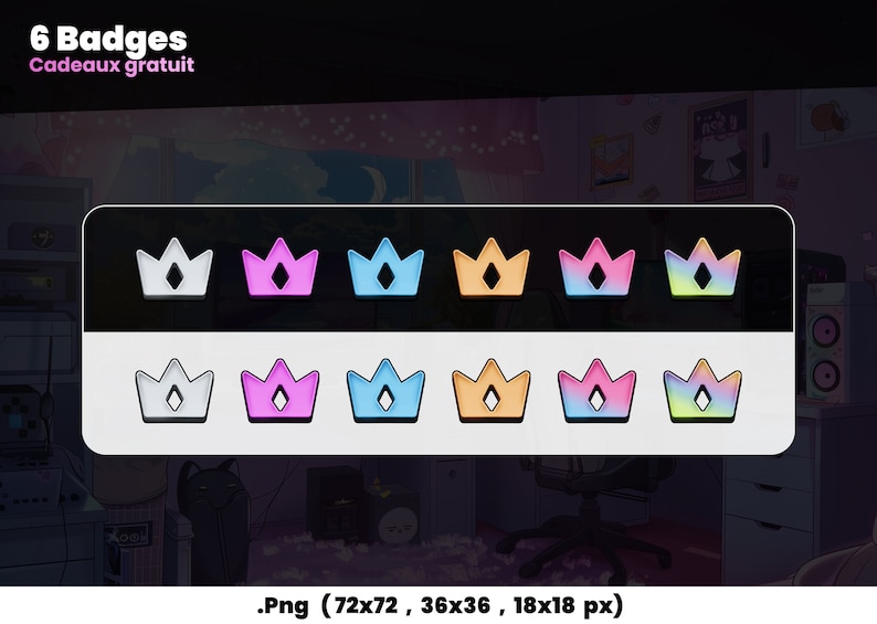 CUTE KAWAI STREAMPACK - French Stream Package - Purple and Pink - Cute ...