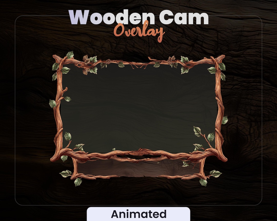 WOODEN CAM Overlay - Animated Perfect Loop - 1920x1080px - Instant ...