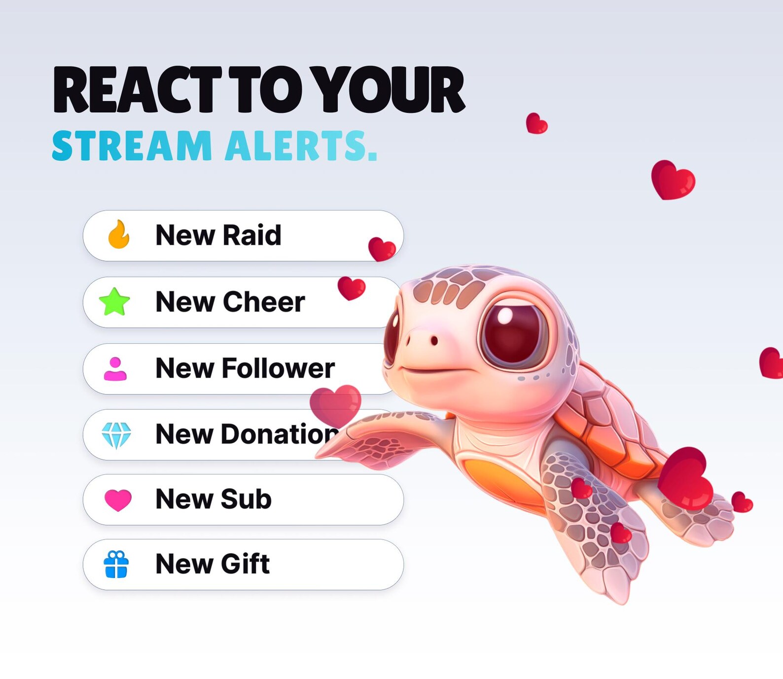 REACTIVE STREAM PET - Sea Turtle - Twitch Widget - Hd Files - Instant ...