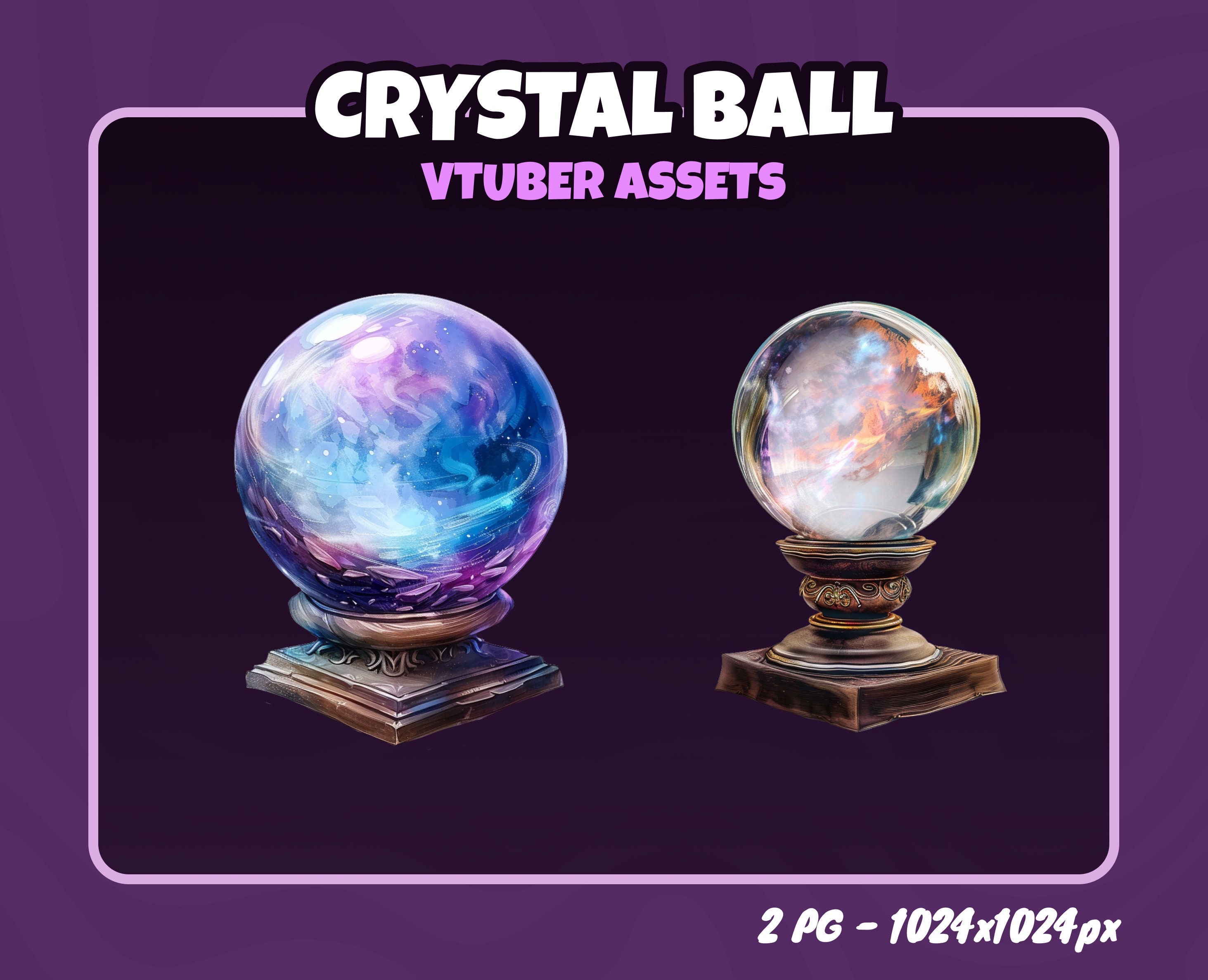 VTUBER ASSETS Crystal Ball Magic Asset PNG Files With Transparent ...