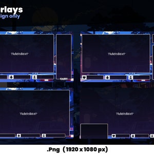 Night Tokyo Streets Overlays Pack - Twitch Japan Stream Package ...