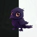 VTUBER PET - Cute Raven - Chibi Raven Crow - Twitch Stream Decoration ...