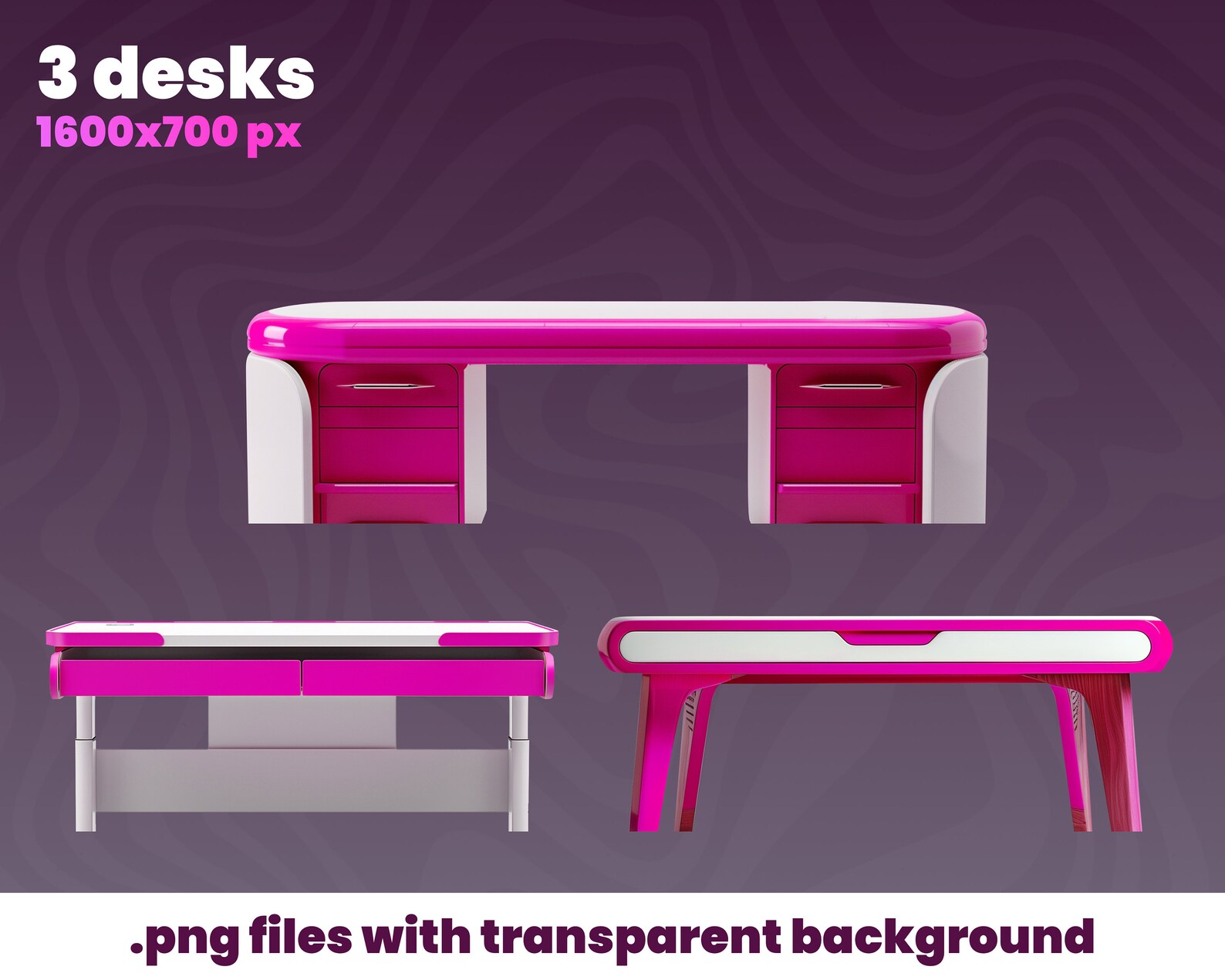 VTUBER KIT - Purple Gaming Room - Chairs, Desk, Mics and More! Stream ...