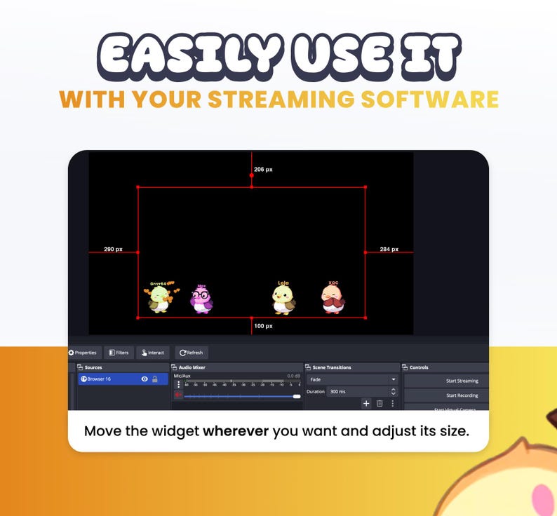 Stream Widget: Interactive Ducks for Twitch & Youtube (instant Download ...