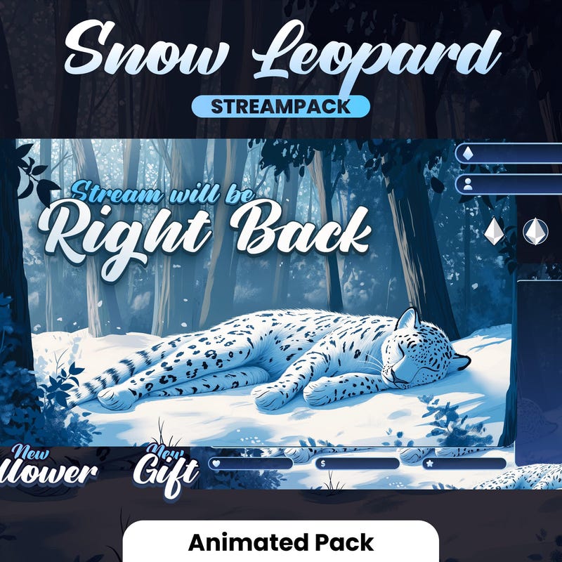 Pack of Snow Leopards - Etsy UK