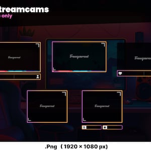 GAMING SETUP Twitch Overlays Kit - Animated Streampack - Low-fi Néon ...