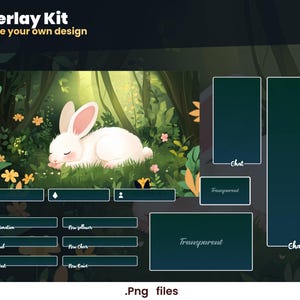 STREAMPACK Cute Rabbit - Illustrated Forest - Animated Pack - Twitch ...