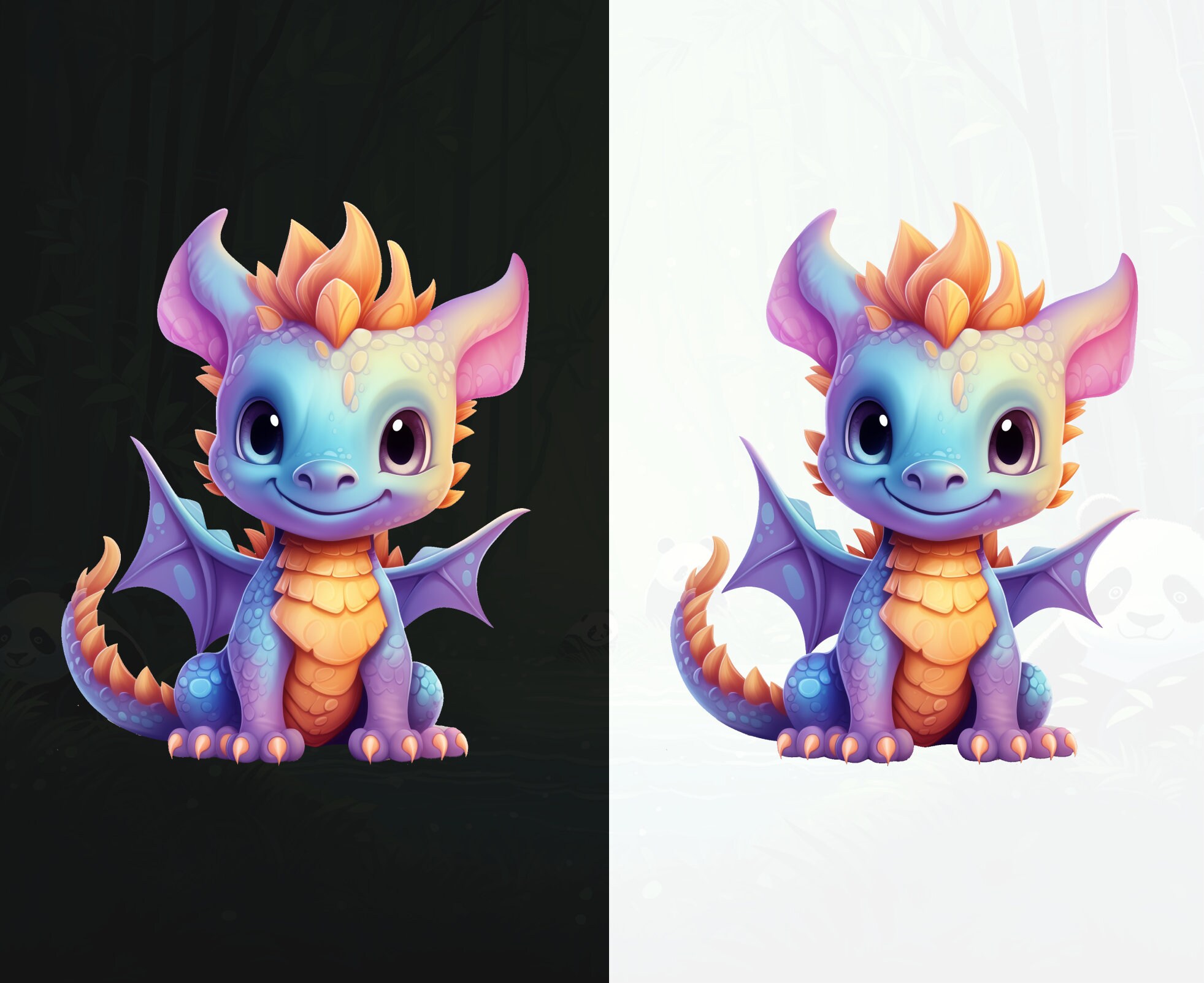 VTUBER PET Baby Dragon Stream Asset Animated Stream Decoration PNG and ...