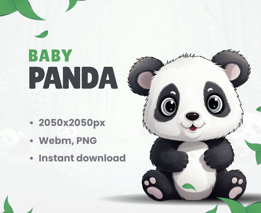 VTUBER PET Baby Panda - Stream Asset - Animated Stream Decoration - PNG ...