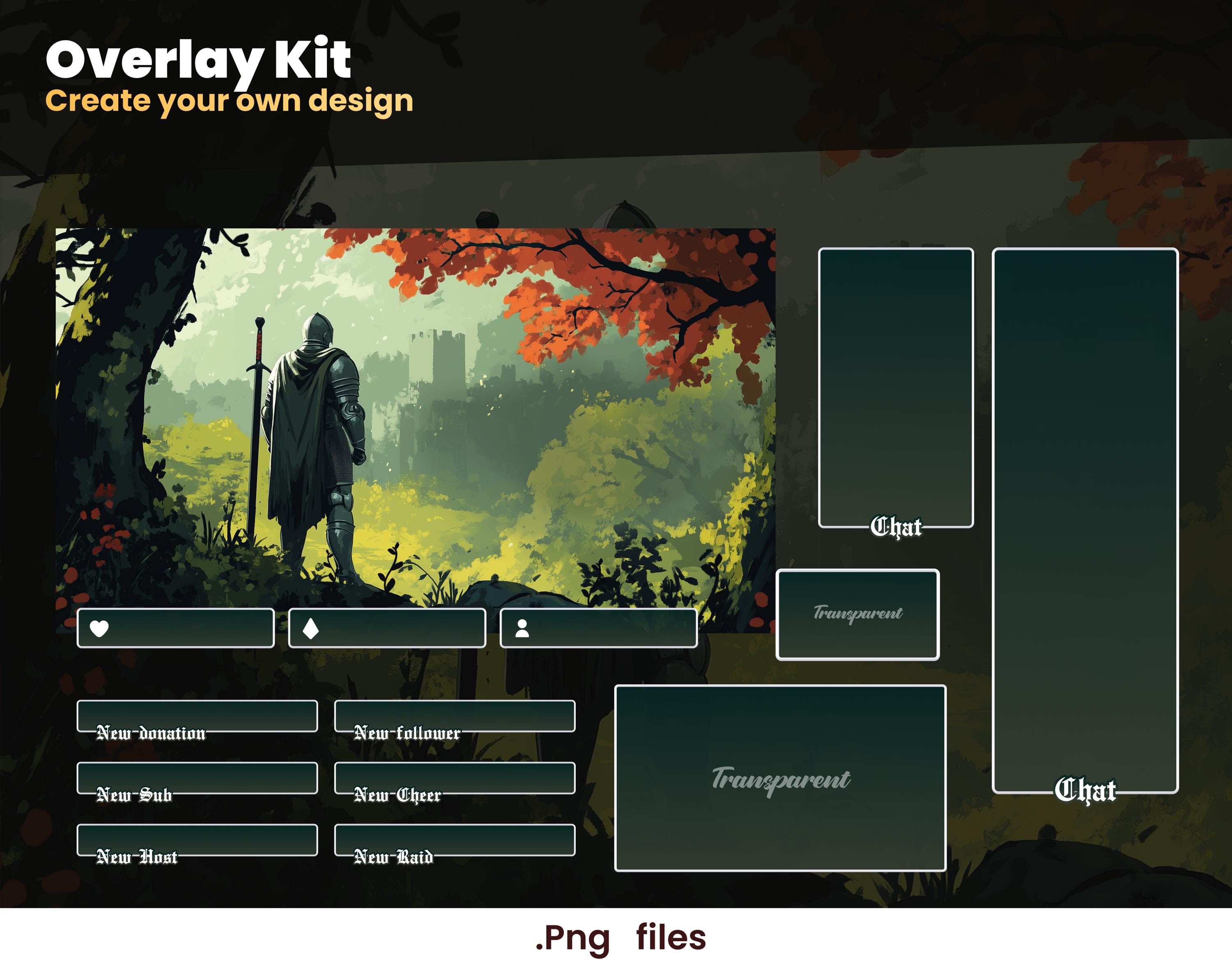 Twitch Streampack Knight | Epic Knights Overlays | OBS | Chivalery ...