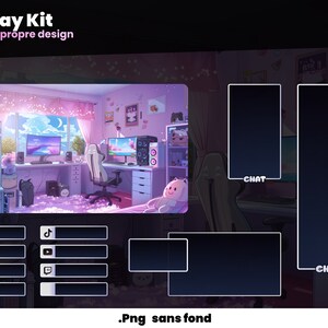 CUTE KAWAI STREAMPACK - French Stream Package - Purple and Pink - Cute ...