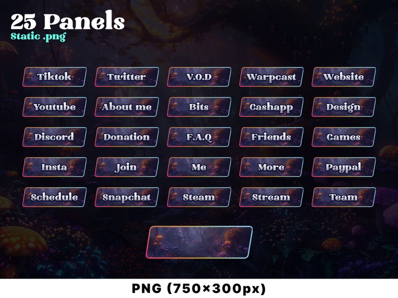 Twitch Streampack FAIRY FOREST Magic Enchanted Package ANIMATED Screens, Overlays, Panels ...