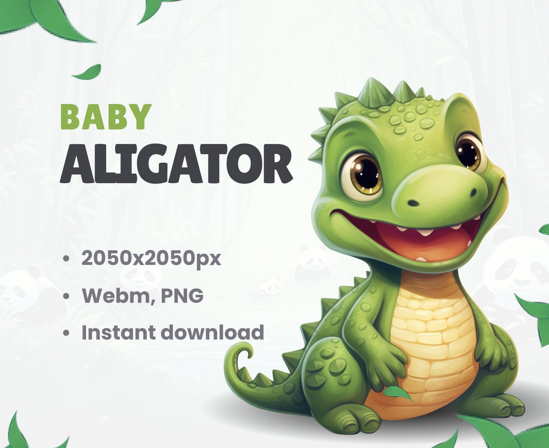 VTUBER PET Baby Aligator - Stream Asset - Animated Stream Decoration ...