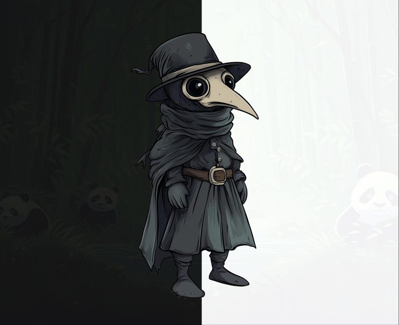 Animated Pet Plague Doctor Vtuber – Gothic Stream Decoration (webm ...