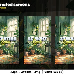 TIKTOK OVERLAYS - Low-fi Room With Plants - Animated Tik Tok Stream ...