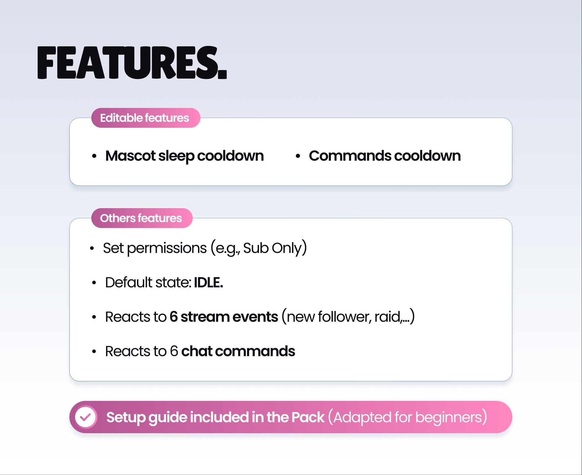 REACTIVE STREAM PET - White Bat - Twitch Widget - Hd Files - Instant ...