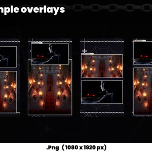 TIKTOK STREAM PACKAGE Gothic / Animated Dark Emo Overlays Package ...