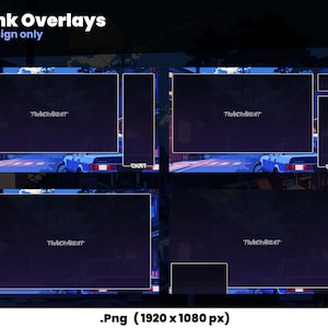 Night Tokyo Streets Overlays Pack - Twitch Japan Stream Package ...