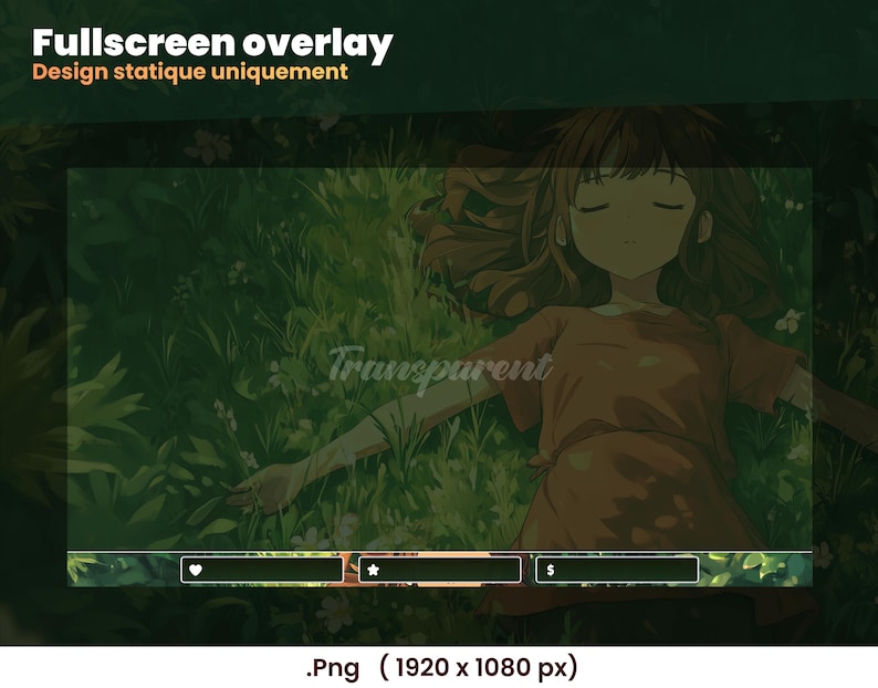 Anime Girl Stream Overlay Kit – Manga Scene, Alerts, Panels (FR) - Etsy