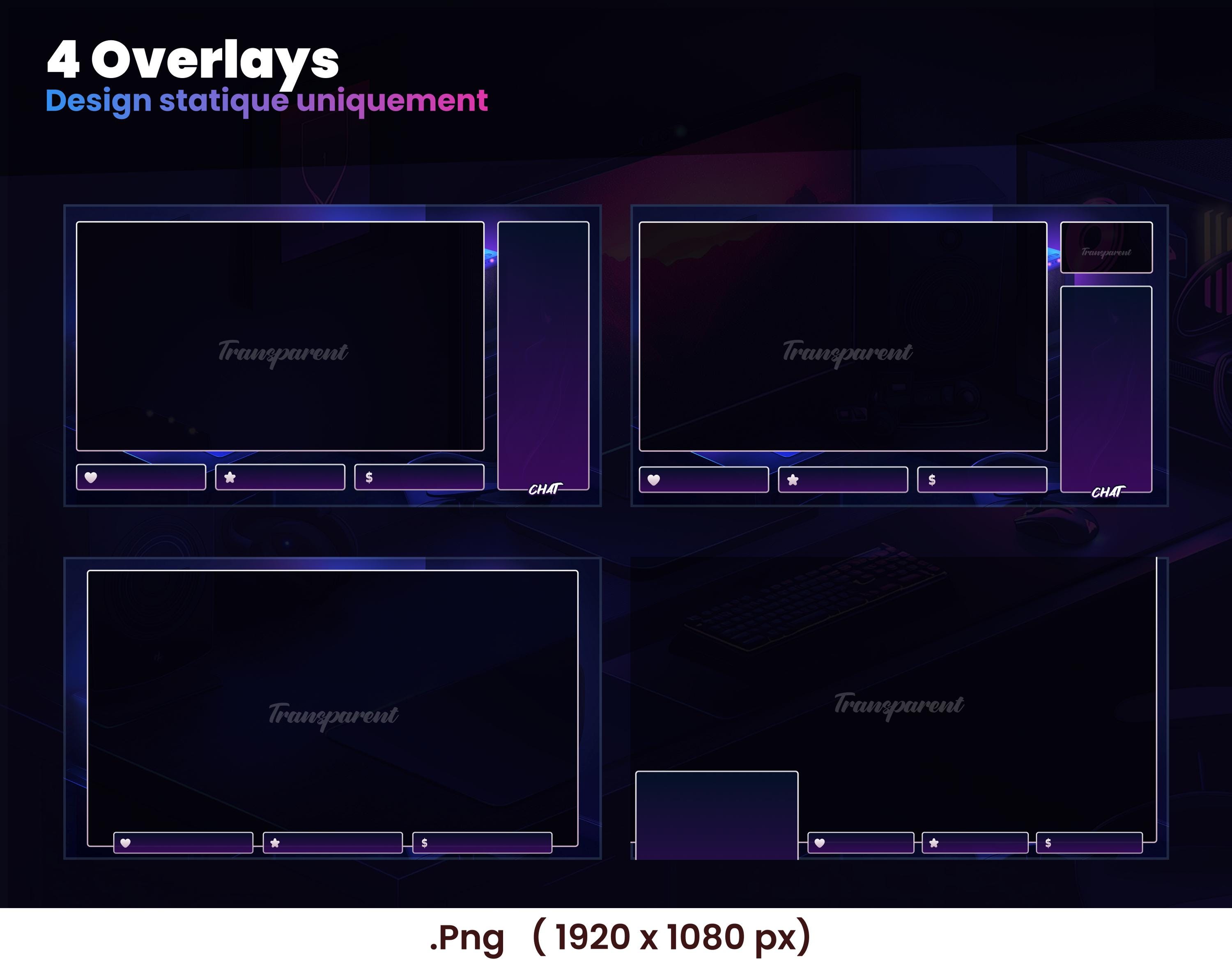Setup De Stream - Overlays Kit Fr | Streampack Complet | Animé | Twitch ...