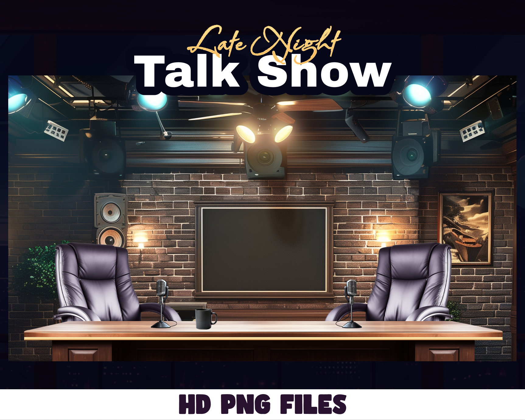 Late-night TALK SHOW - Stream Kit - for Twitch and Youtube - VTUBER Kit ...