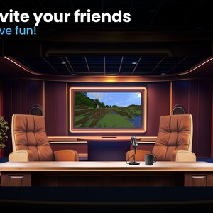 Vtuber Talk Show Kit - Animated Stream Background, Podcast Assets - Etsy