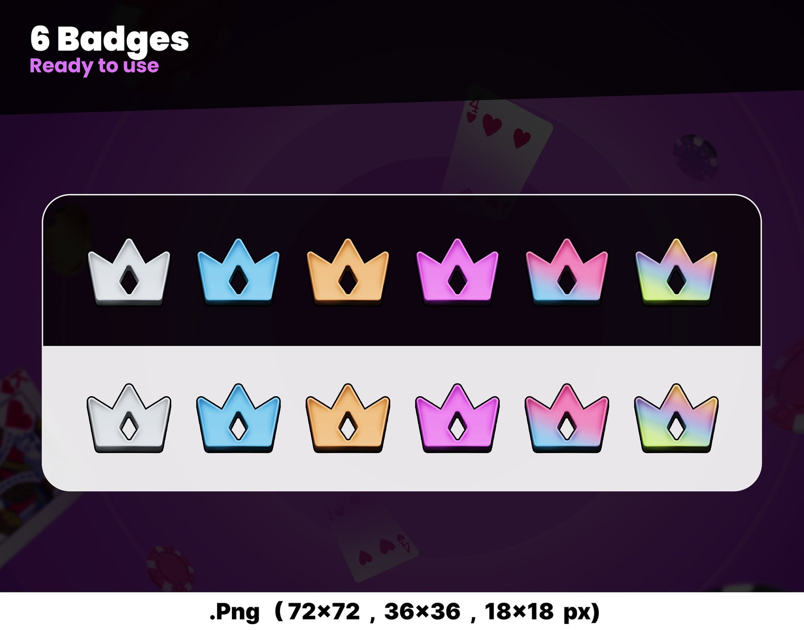 Purple Casino Overlay | Twitch Gambling Stream Package | Animated ...
