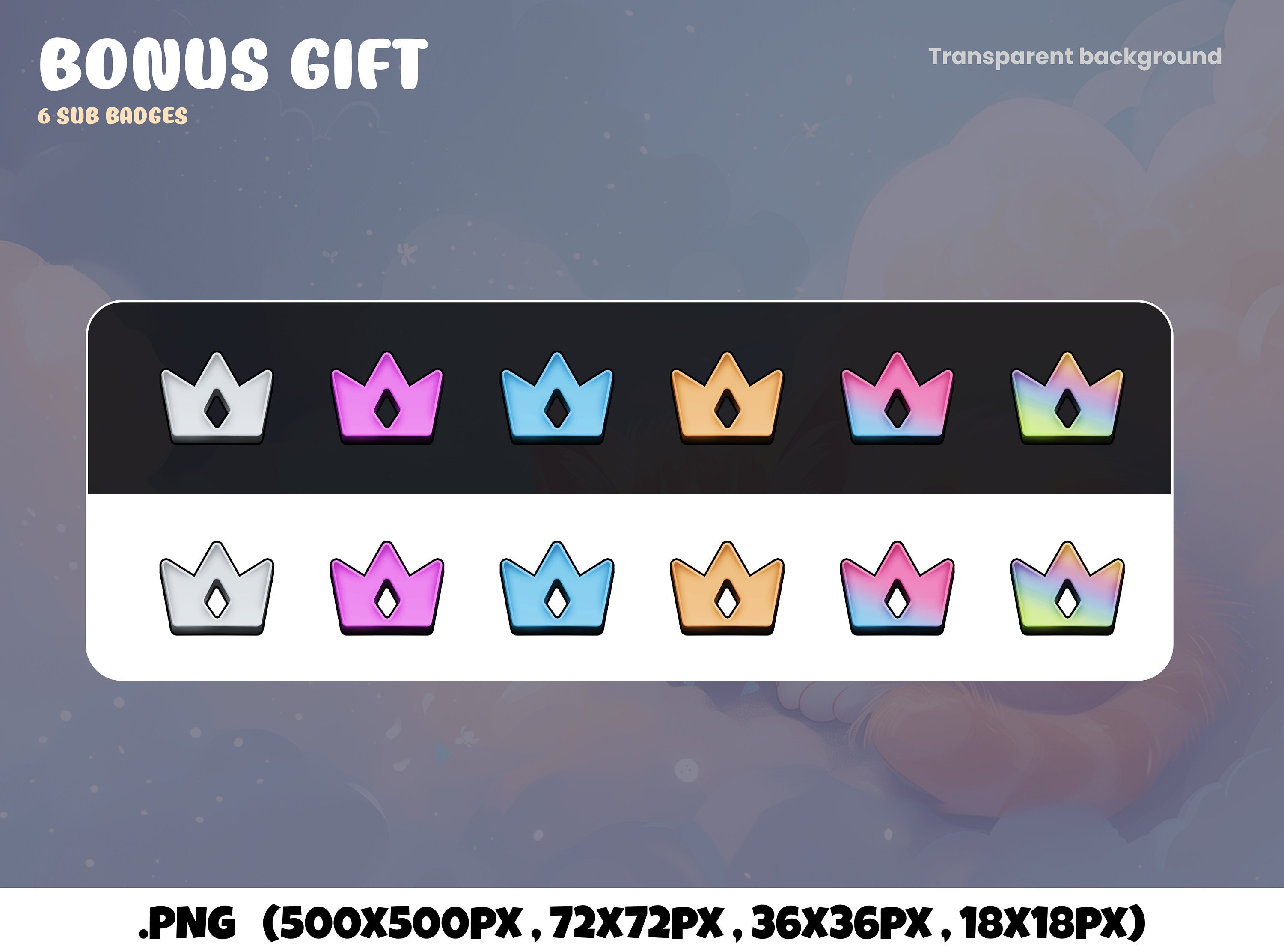 CUTE CAT ANIMATED Overlays Kit Low-fi Stream Package Sleeping Cat ...