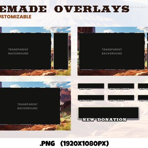WESTERN Twitch Stream Package - Animated - Orange and Yellow - Texas ...